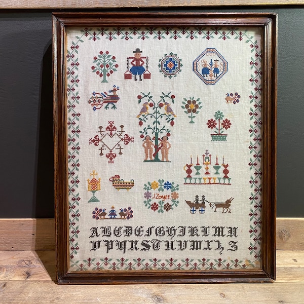 Antique Sampler - Etsy