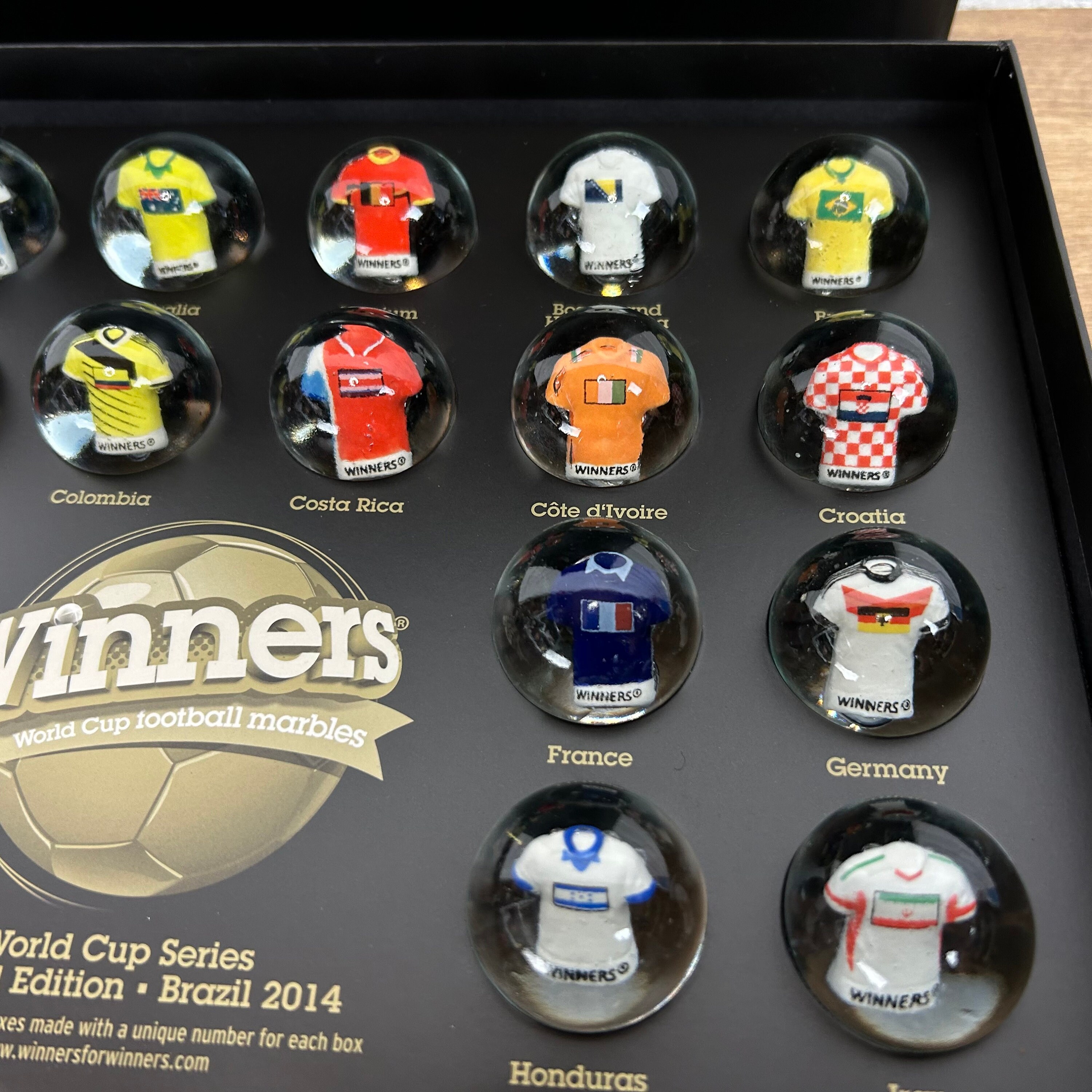 Limited Marbles Box Set World Cup Football Rare Marbles 2014 Free ...