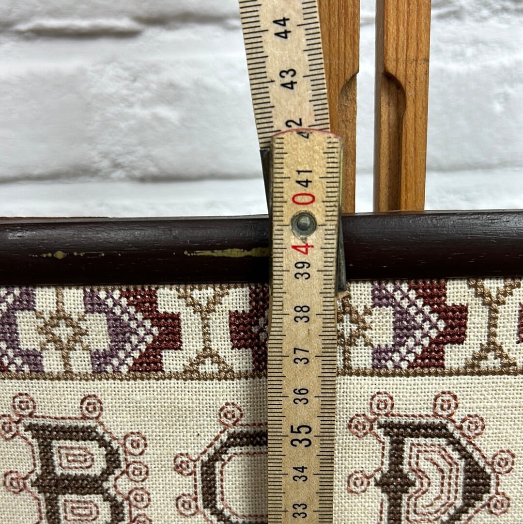 Vintage Alphabet Sampler Embroidery Cottonwork Framed - Etsy