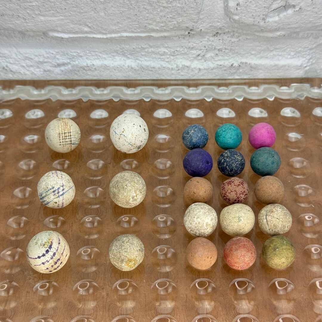 Antique China Marbles Collection Striped and Colored - Etsy