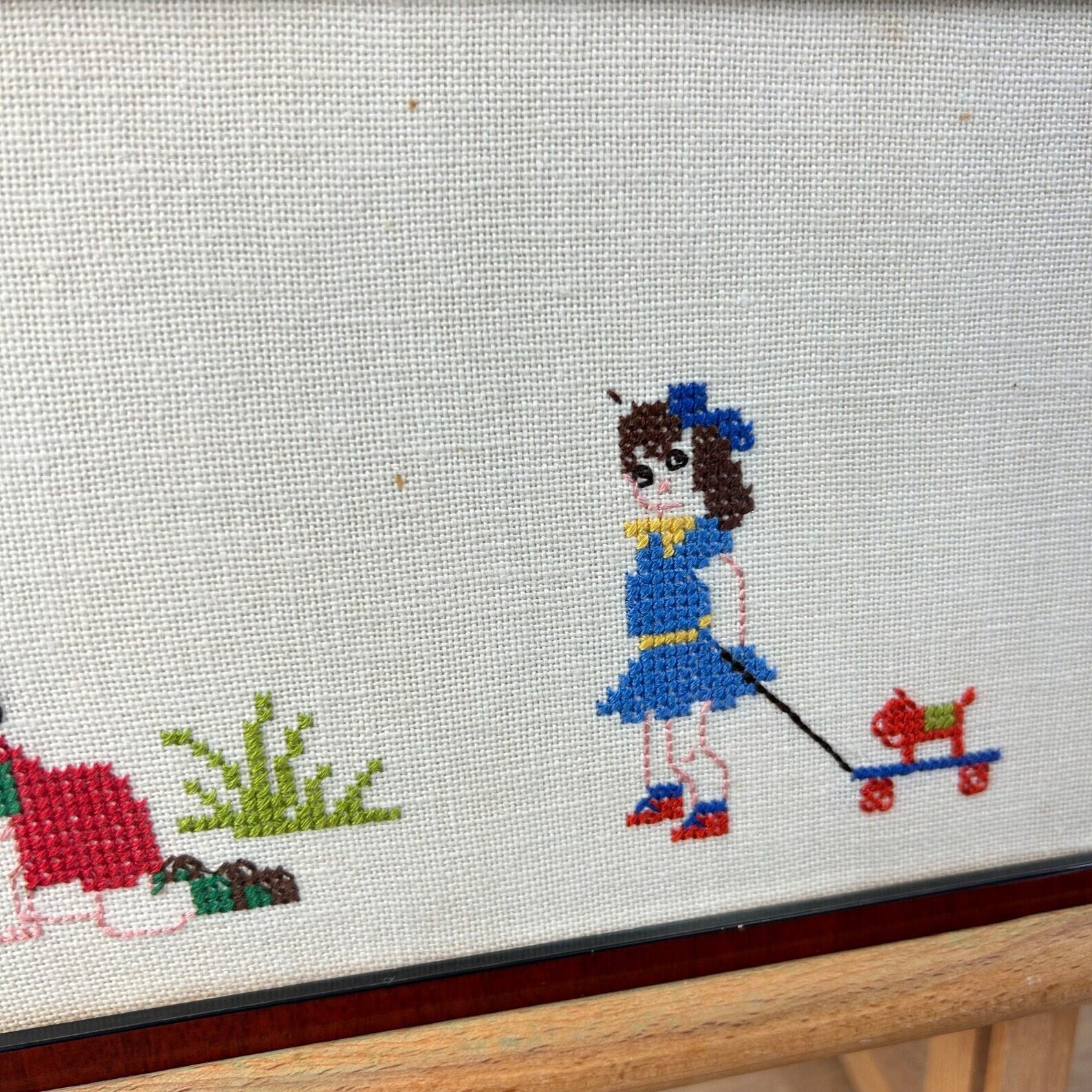Children Playing - Embroidery - Cottonwork - Framed - Etsy
