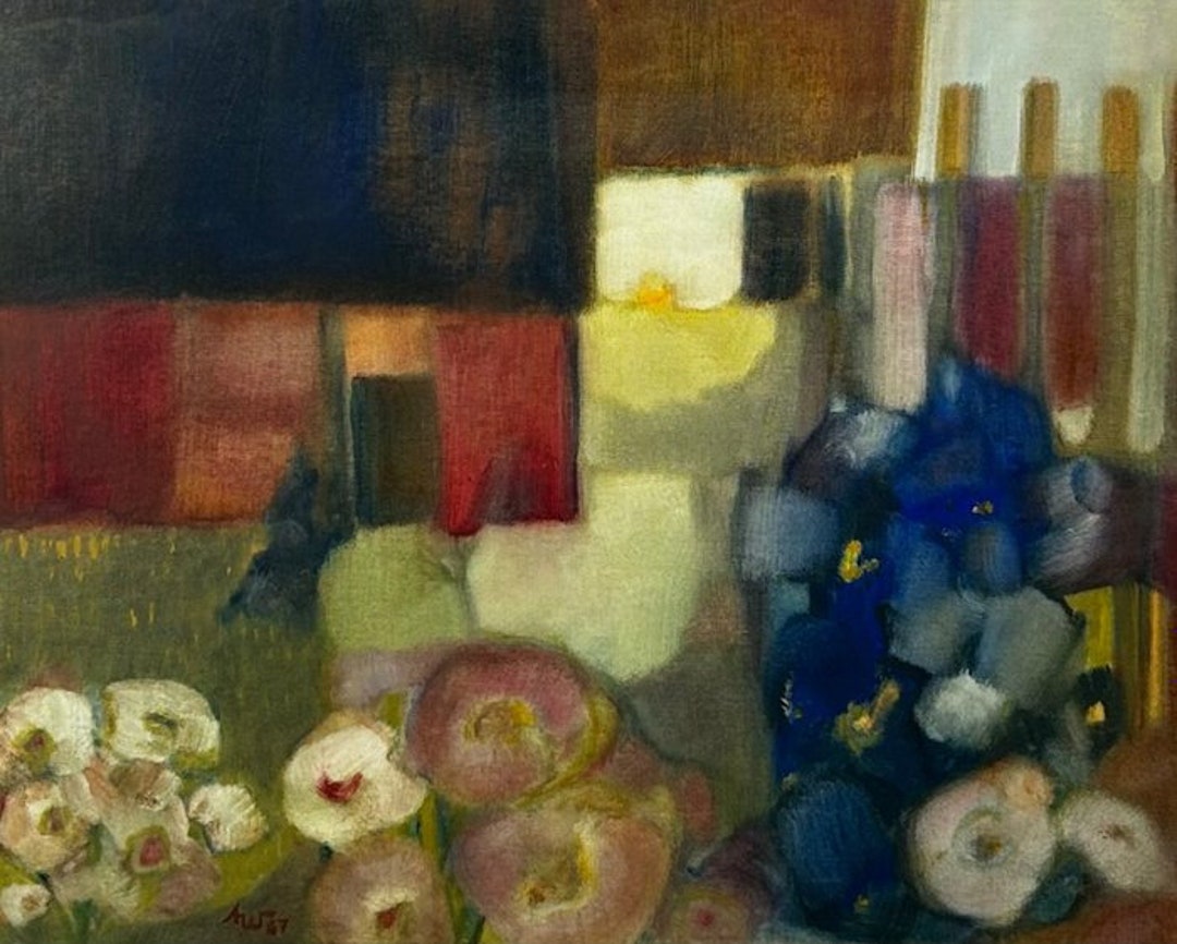 Abstract Still Life - German School Painting - Etsy