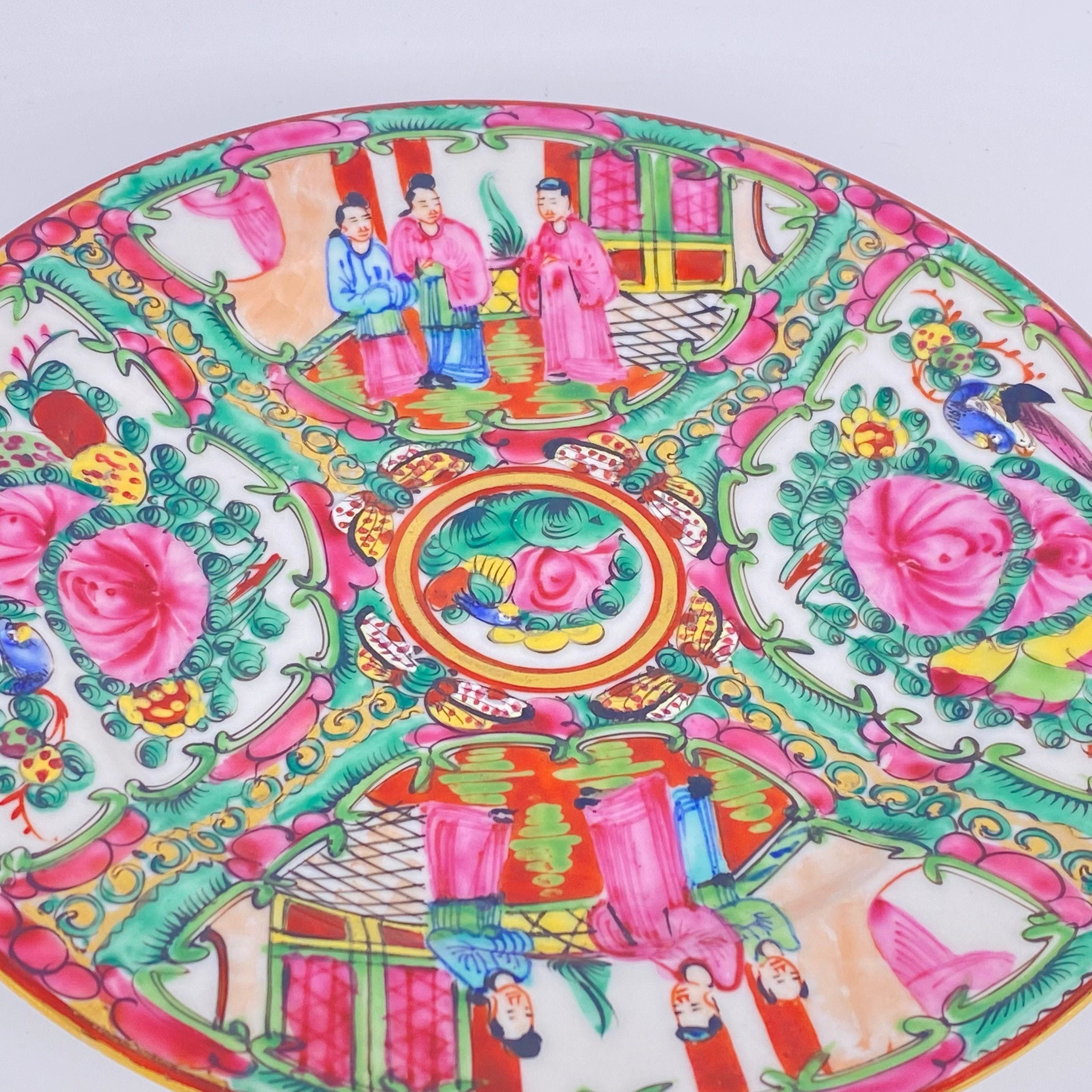 Set of 3 Hand Painted Chinese Plates - Etsy