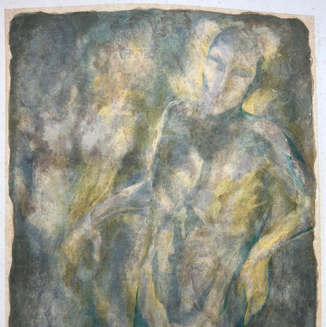 Chris Buursen Lithograph Abstract Person - Etsy