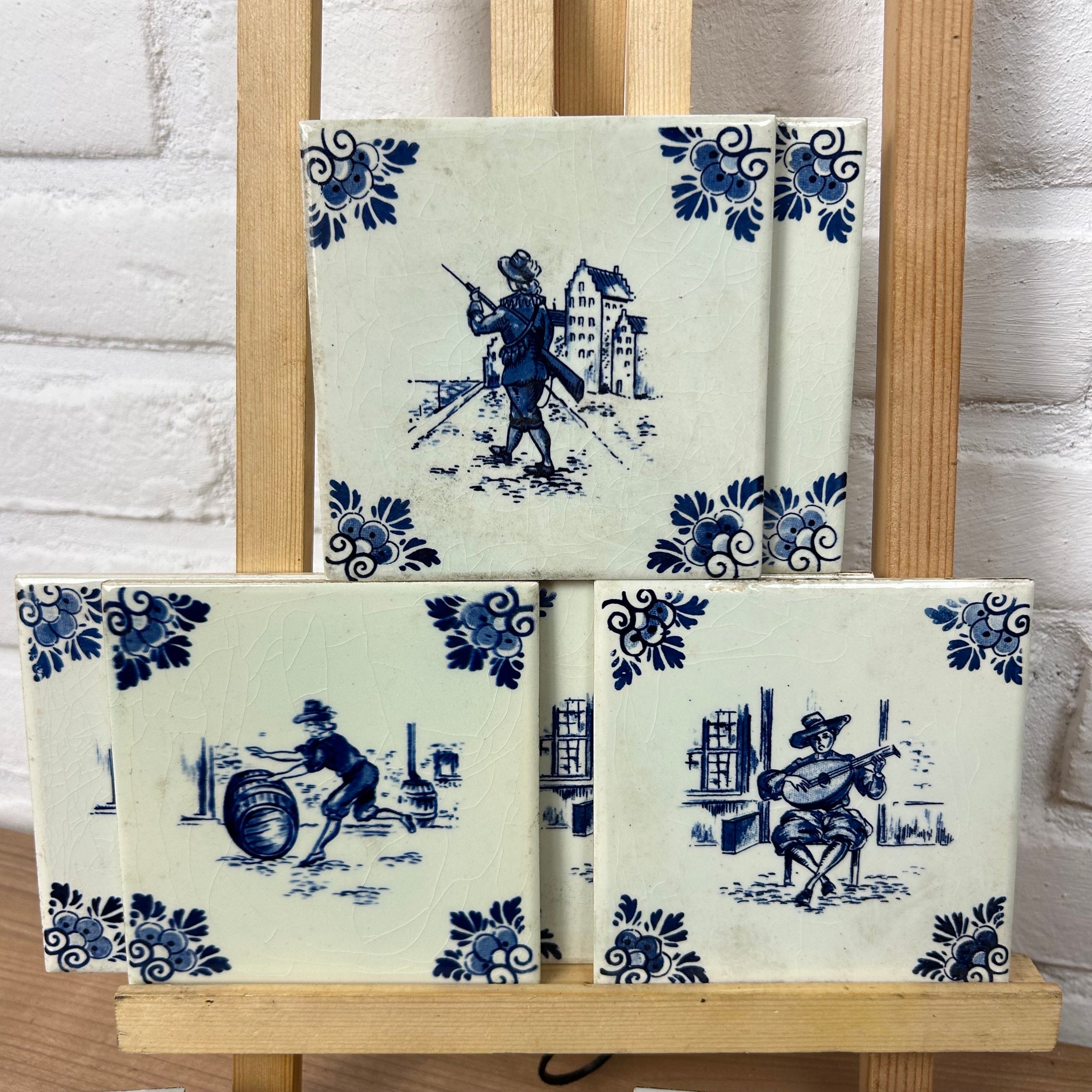 Sets Van 19 Unieke Delfts Blauwe Tegels Villeroy & Boch - Etsy