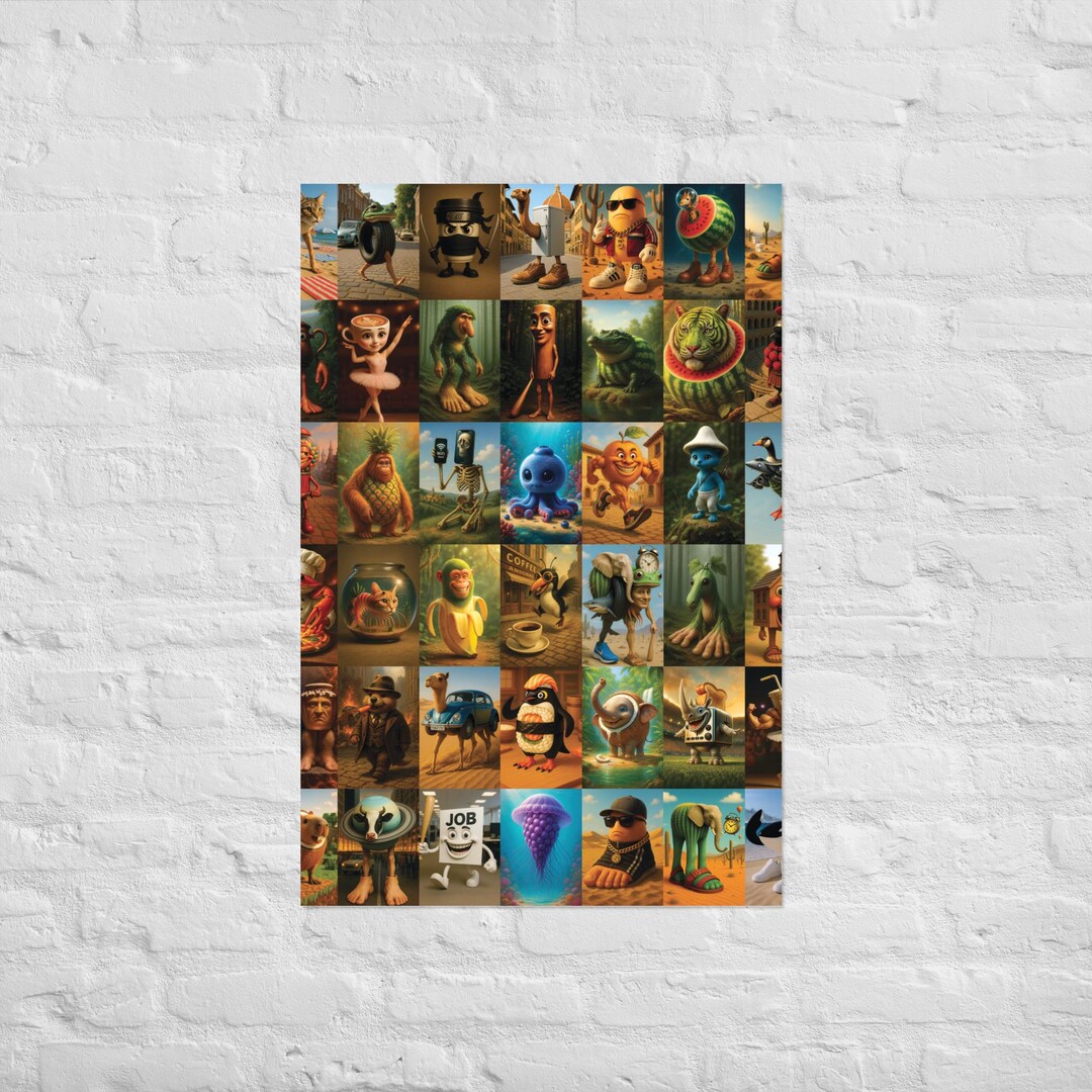 Brain Rot All-stars Poster – All the Famous Italian Brainrots on One ...