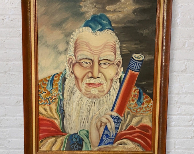 Painting Laozi | Acrylic Picture of the Author of the Daodejing ...