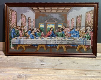 The Last Supper Embroidery - Etsy