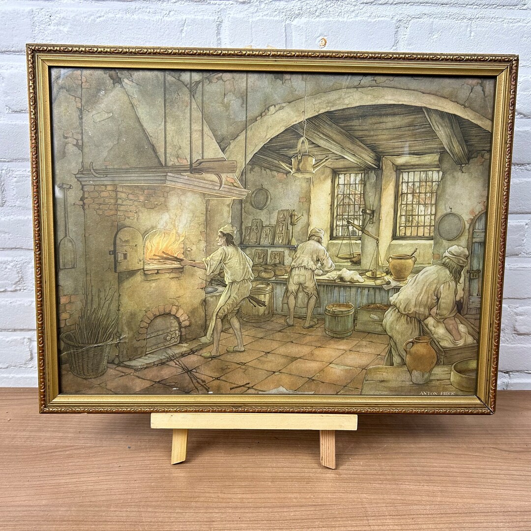 Combination of 2 Large Anton Pieck Prints the Backery 1&2 - Etsy