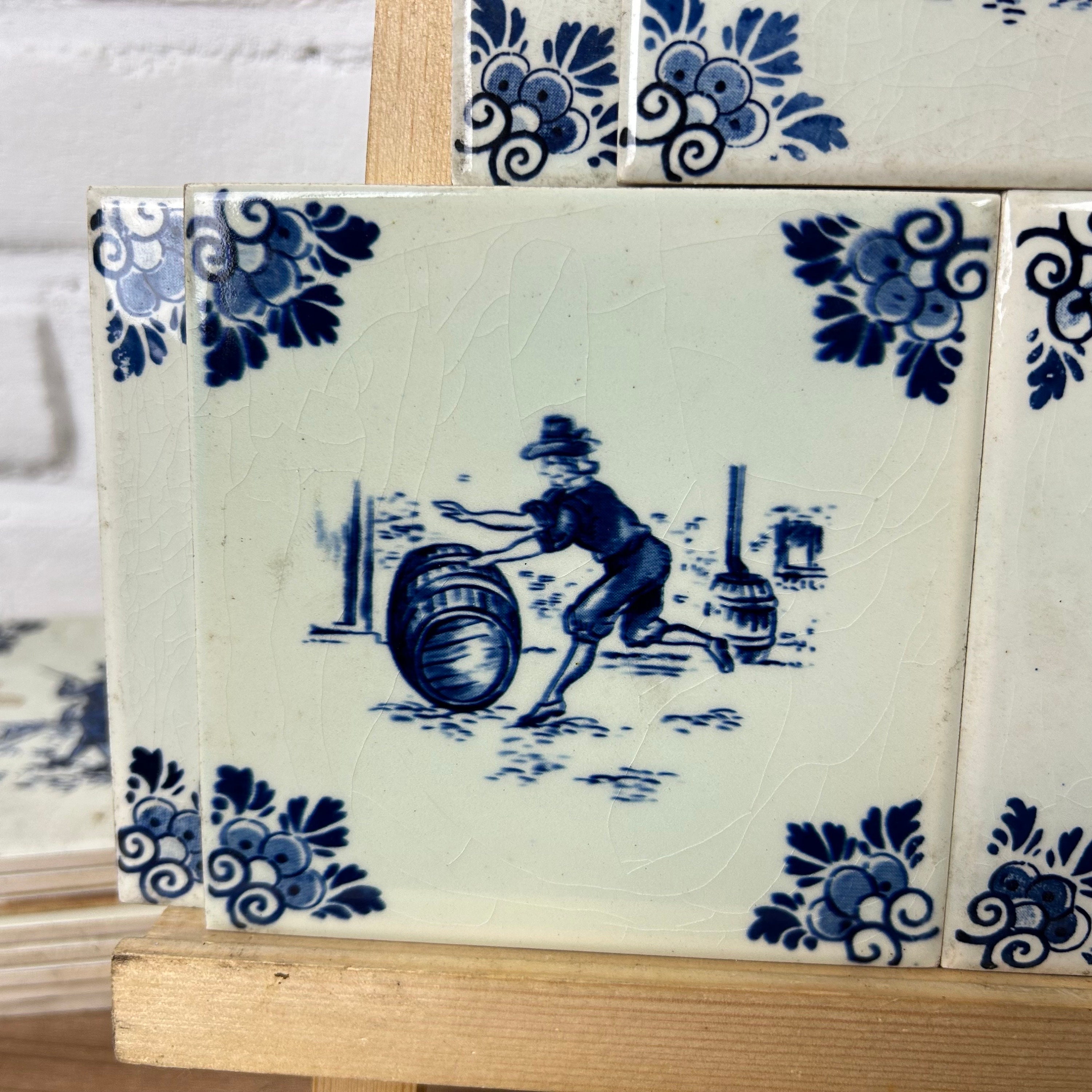 Sets Van 19 Unieke Delfts Blauwe Tegels Villeroy & Boch - Etsy