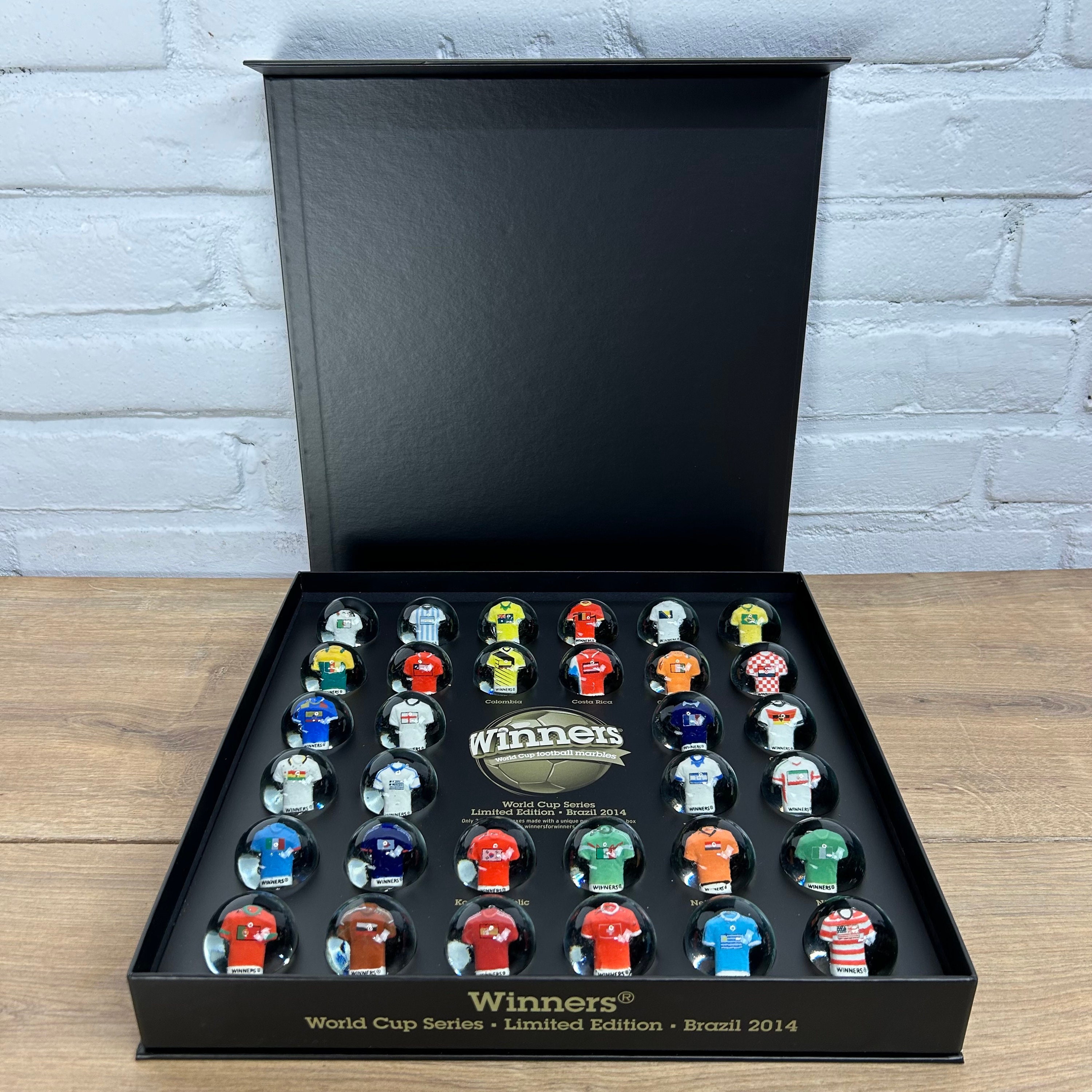 Limited Marbles Box Set World Cup Football Rare Marbles 2014 Free ...