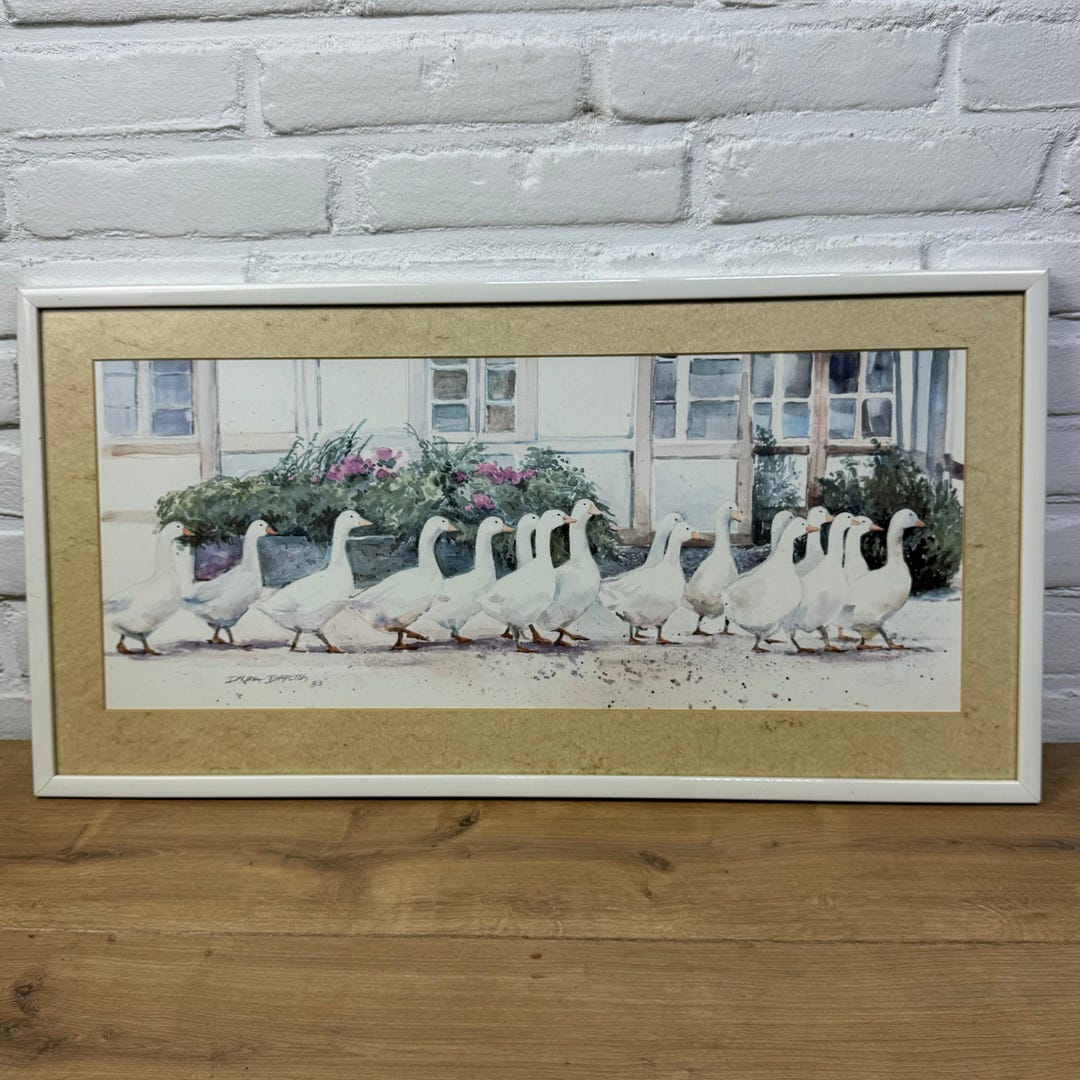 Dawna Barton “dinner Call” Geese’s Going to Dinner - Etsy