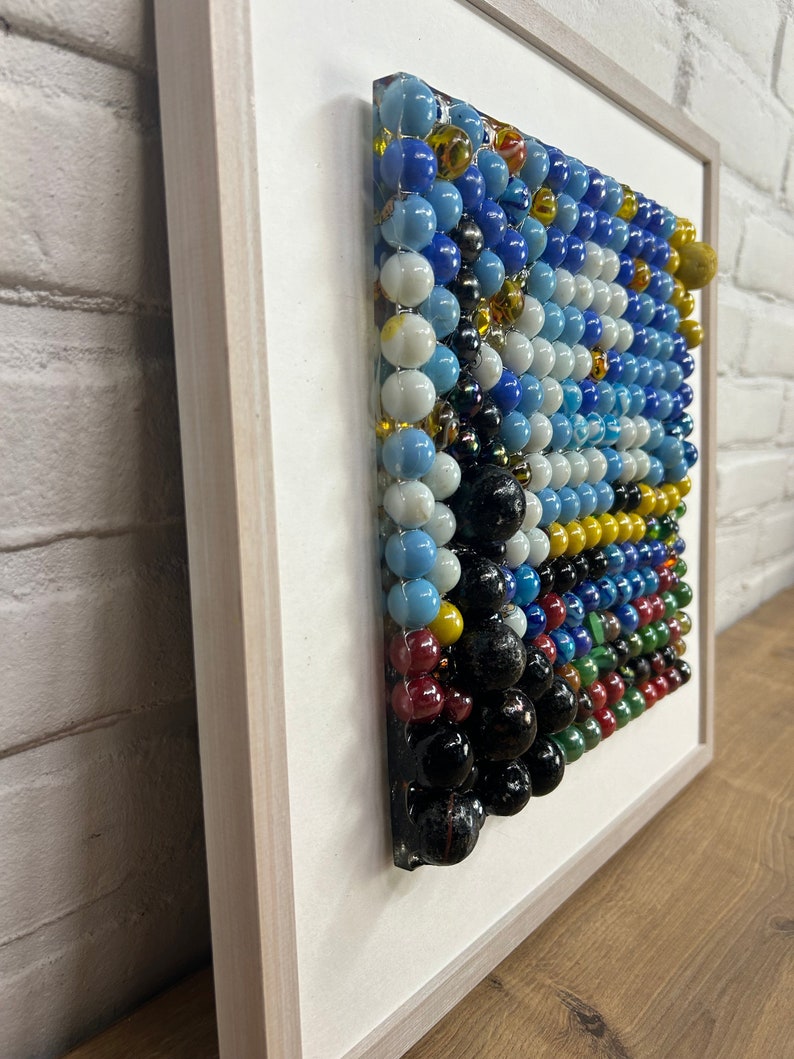 Marbles Art: a Starry Night of Marbles Original Artwork - Etsy