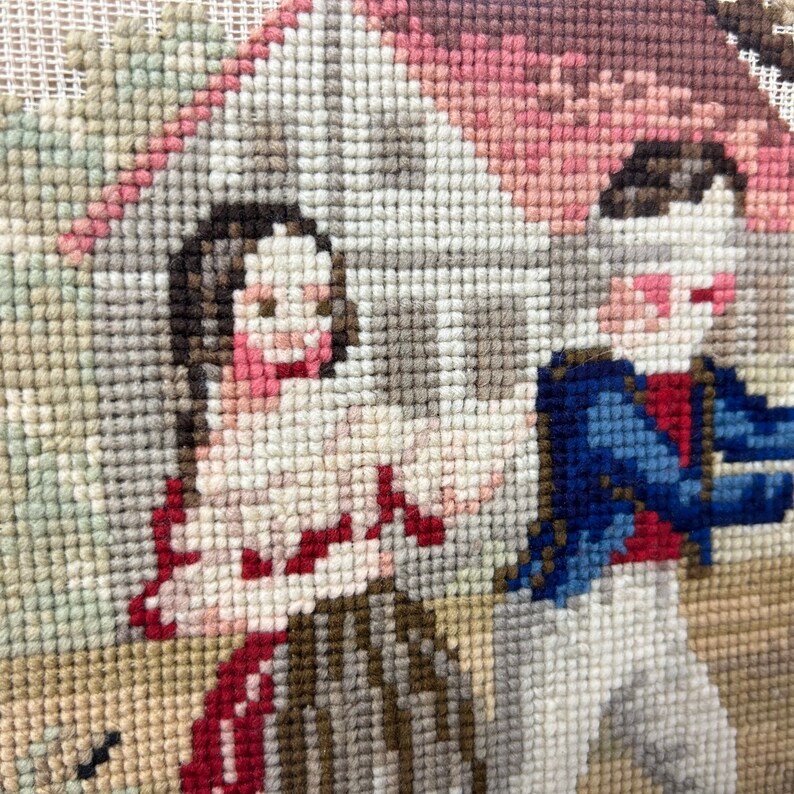 Children Playing Blindfold Game Embroidery Cottonwork - Etsy