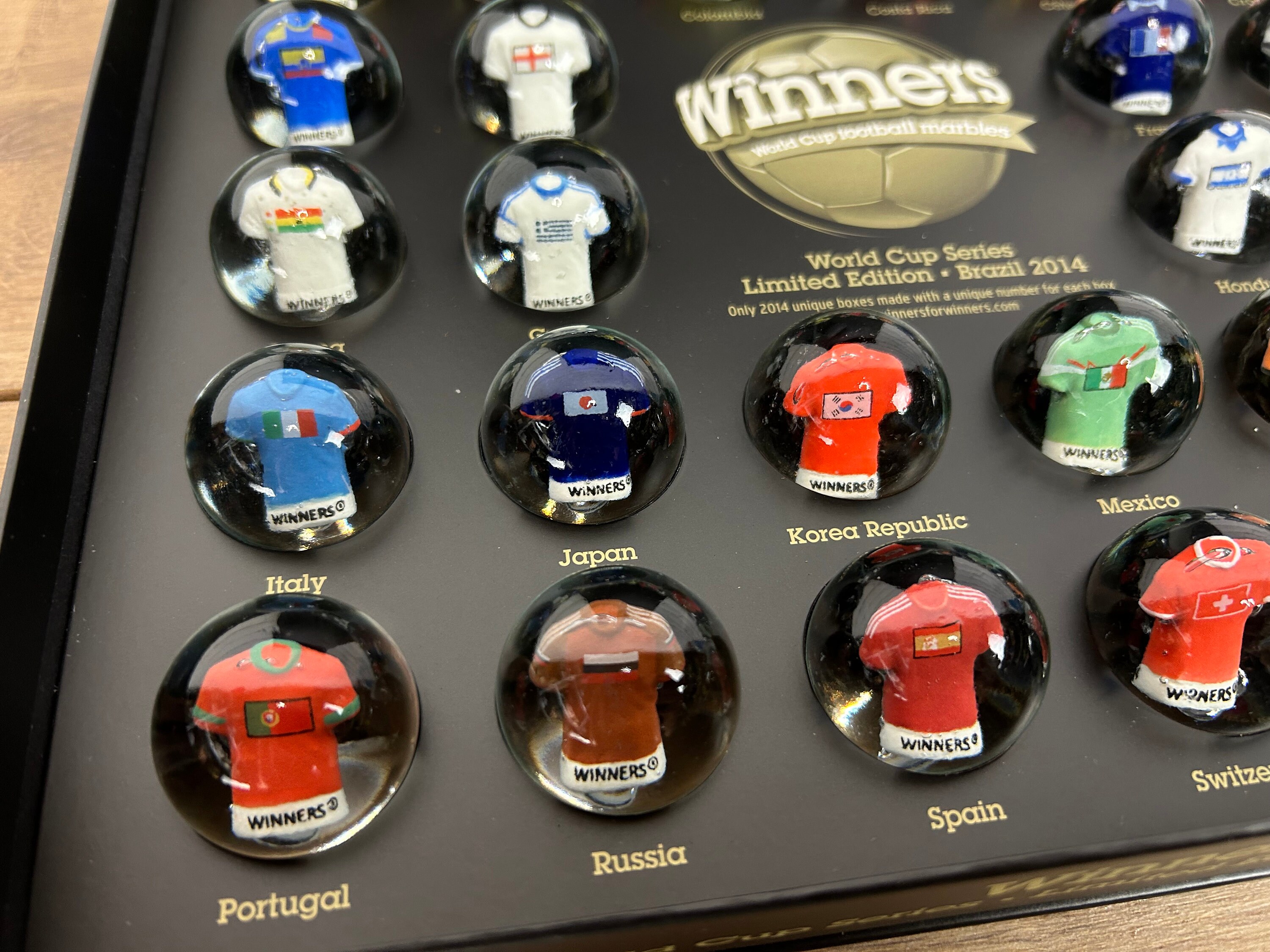 Limited Marbles Box Set World Cup Football Rare Marbles 2014 Free ...