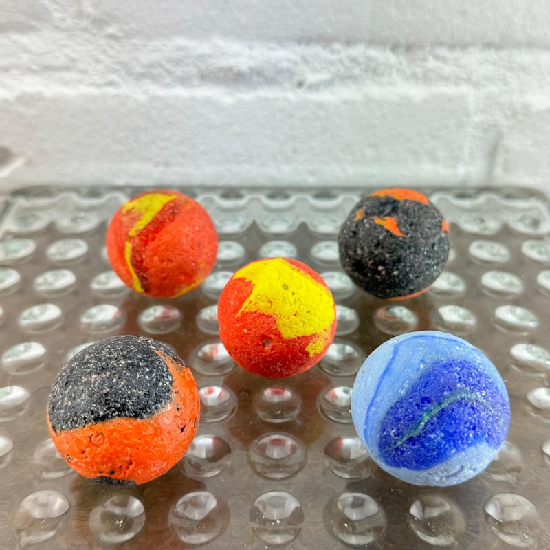 Colored Glass Marbles - Etsy