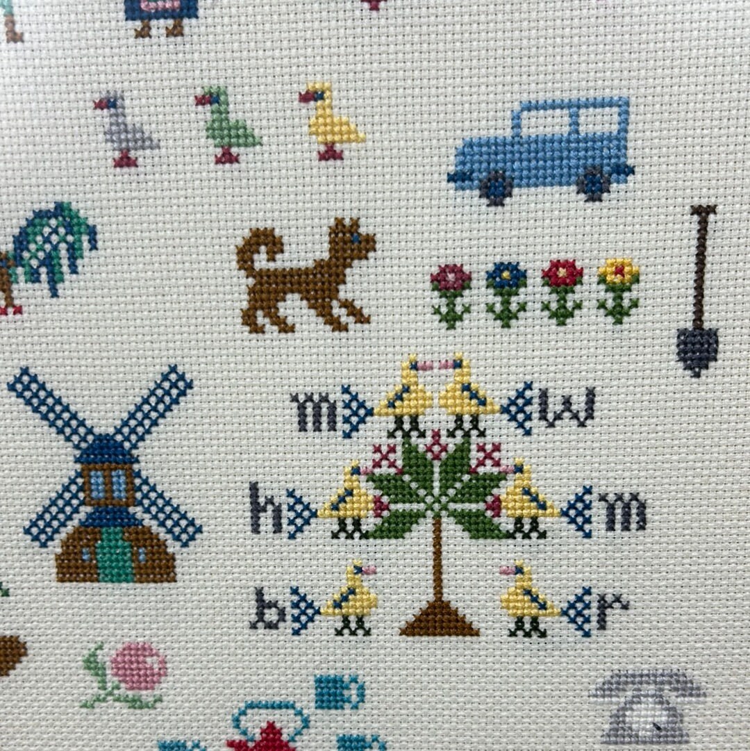 Large Vintage Dutch Sampler 1983 in Wooden Frame and Matted - Etsy