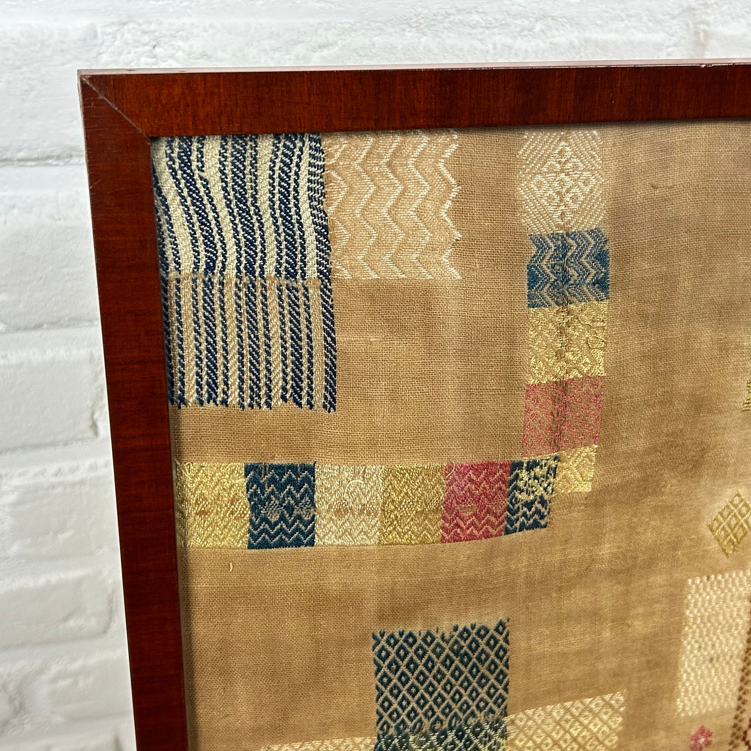 1854 Antieke Patchwork Sampler Kruising Katoenwerk - Etsy