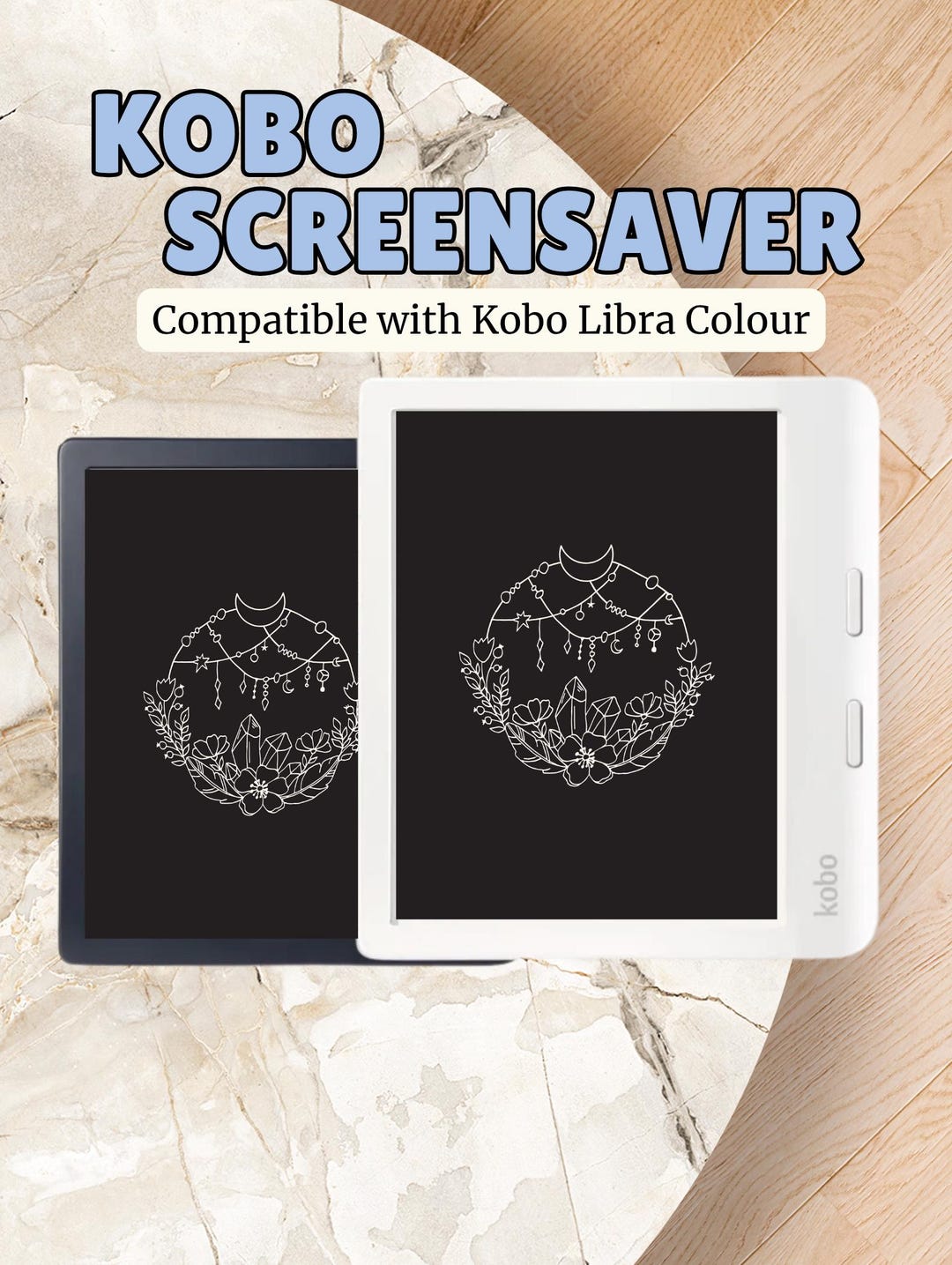 Kobo Lock Screen | Sreensaver | E-reader | Bookish Wallpaper | Ready to ...