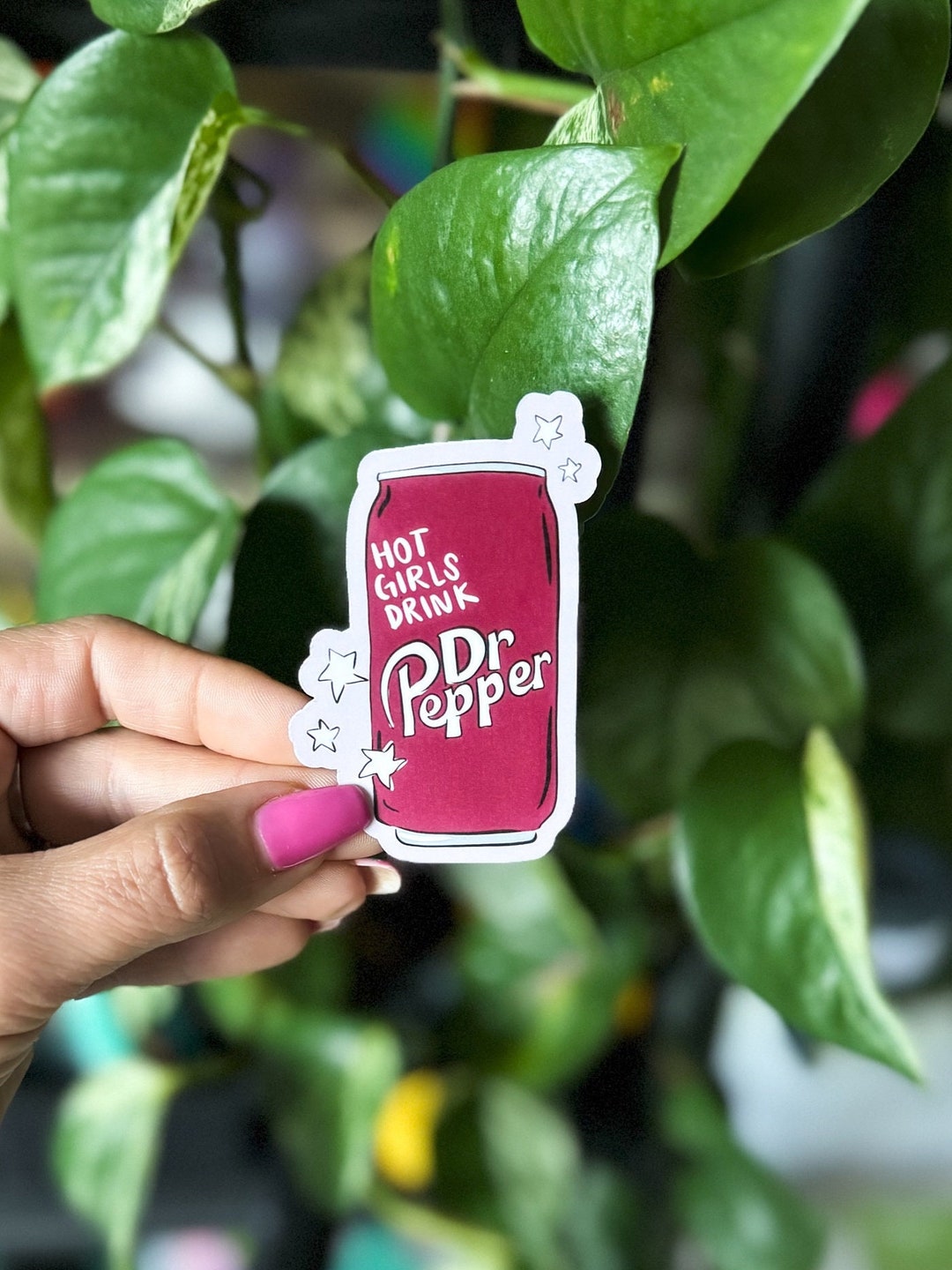 Hot Girls Drink Soda Sticker, Water Bottle Sticker, Laptop Sticker ...