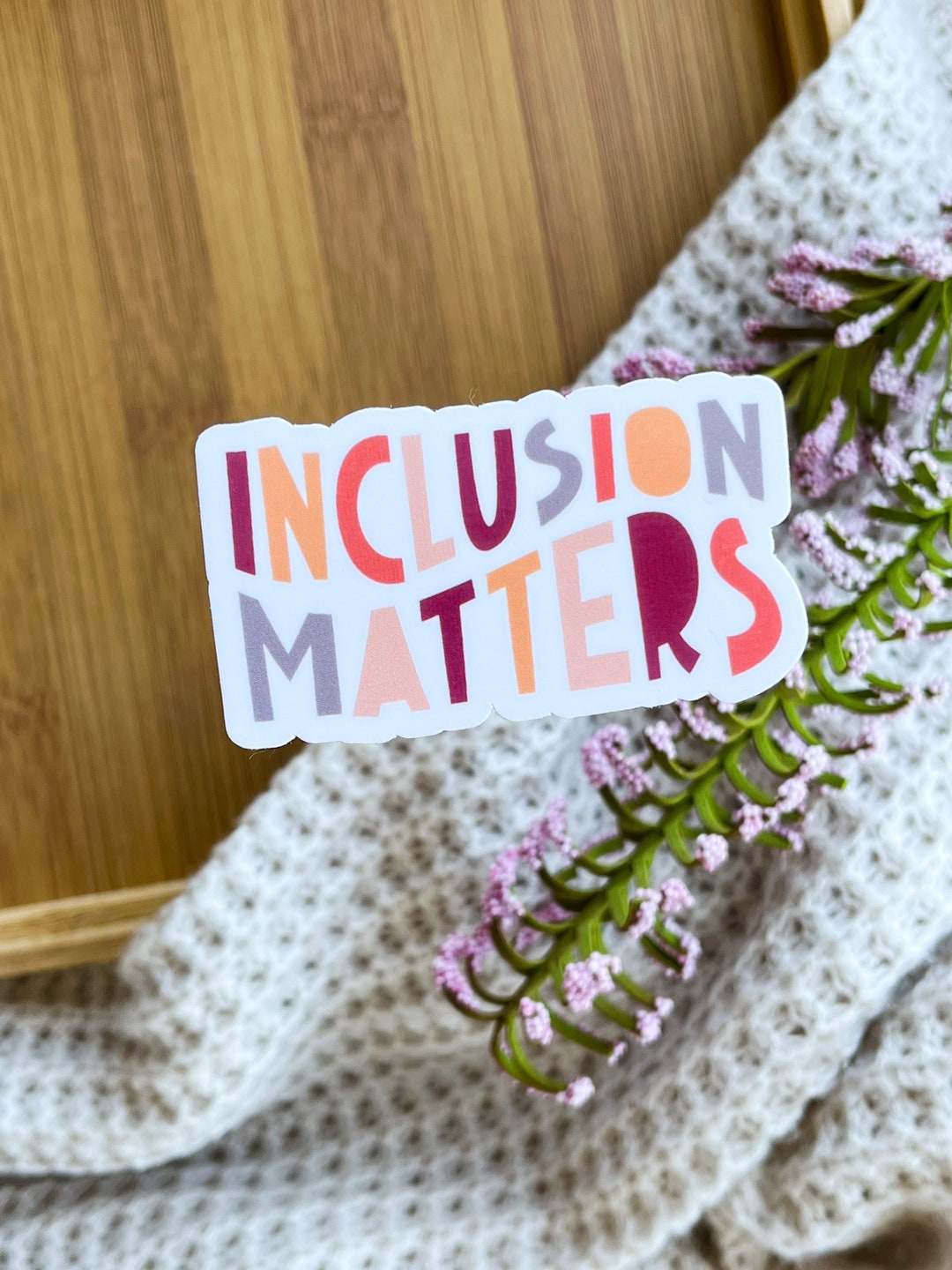 Inclusion Matters Sticker, Water Bottle Sticker, Laptop Sticker ...