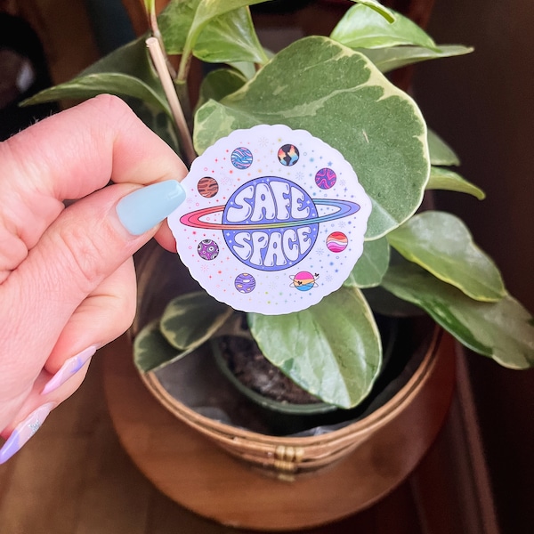 Safe Space Laptop Stickers - Etsy