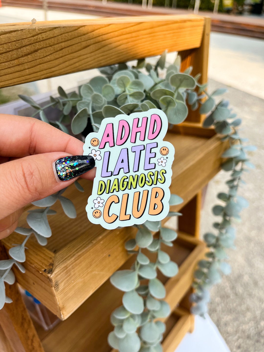 ADHD Late Diagnosis Club Sticker, Water Bottle Sticker, Laptop Sticker ...