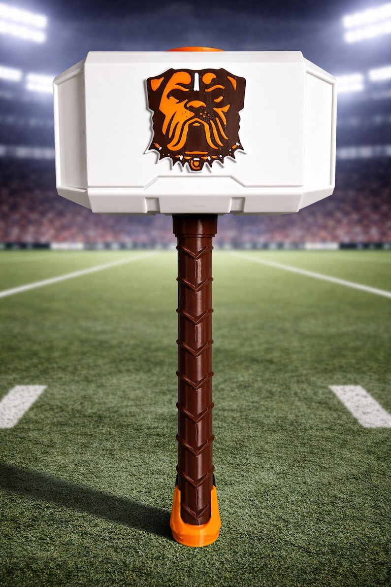 NFL Throwback Thor Hammer – 3D Printed Football Team Hammer W/ Stand ...