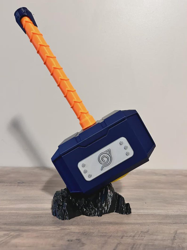3D Printed Thor Hammer Naruto Anime Themed Collectible Display With ...