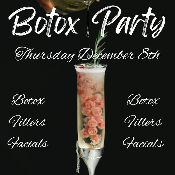 Botox Party Invitations - Etsy