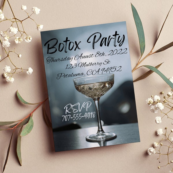 Botox Party Invitations - Etsy