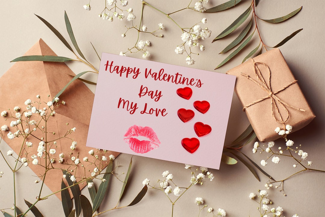 Happy Valentine's Day Printable Editable Digital Template - Etsy