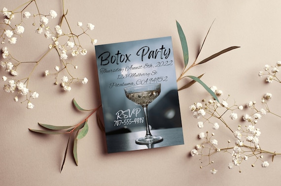Botox Party Invitation/small Business Printable Flyer/editable - Etsy