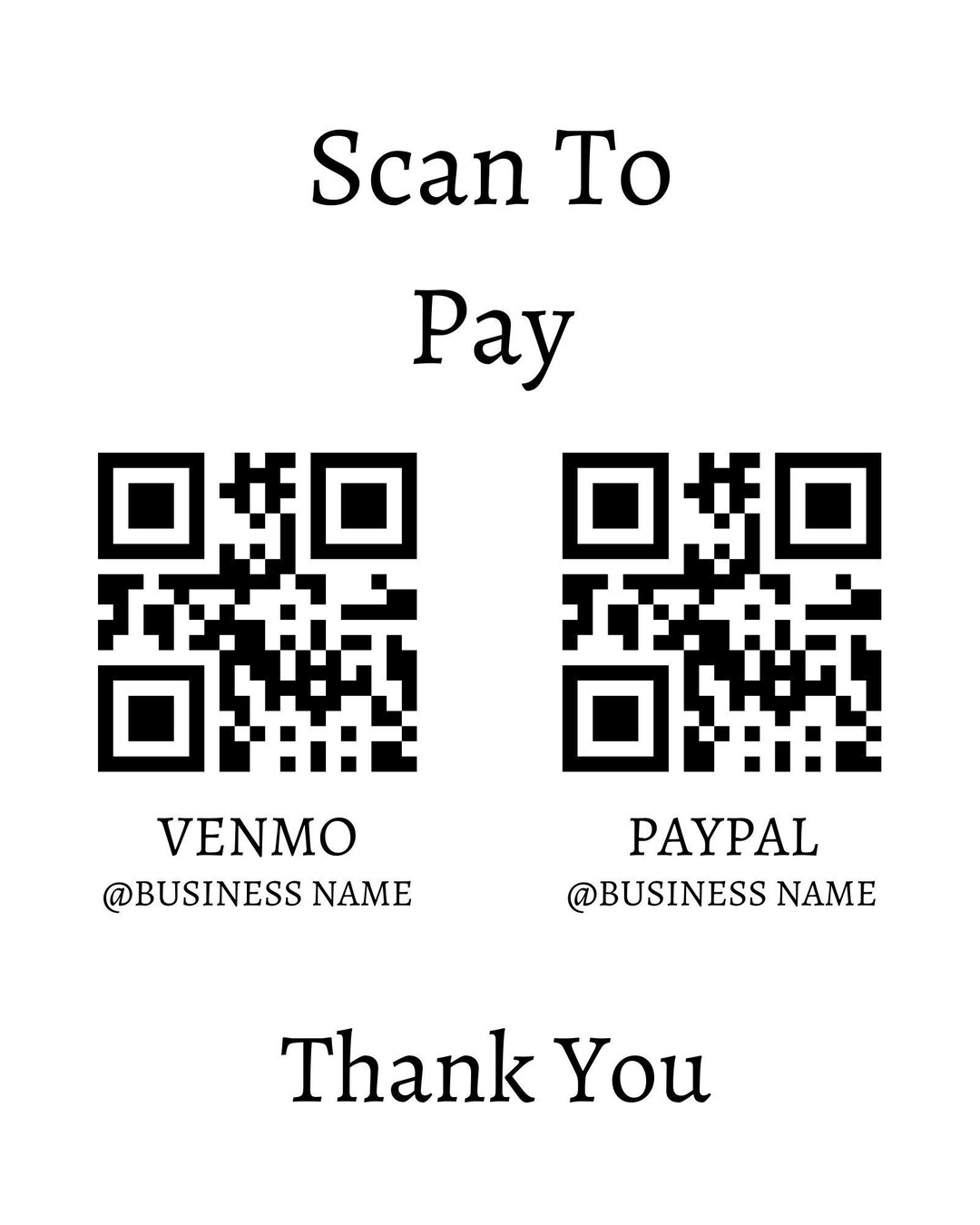 Small Business/qr Code/customized/business Signs/cards/supplies ...