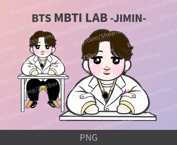 JIMIN Chibi MBTI LAB Illustration Bts Instant Download - Etsy