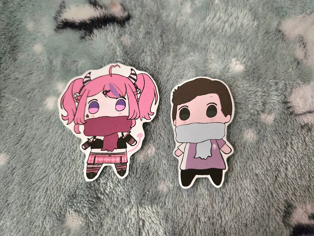 Vtuber Ironmouse and Connor Stickers - Etsy