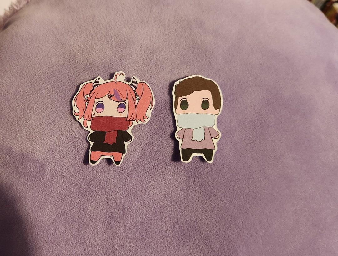 Vtuber Ironmouse and Connor Stickers - Etsy
