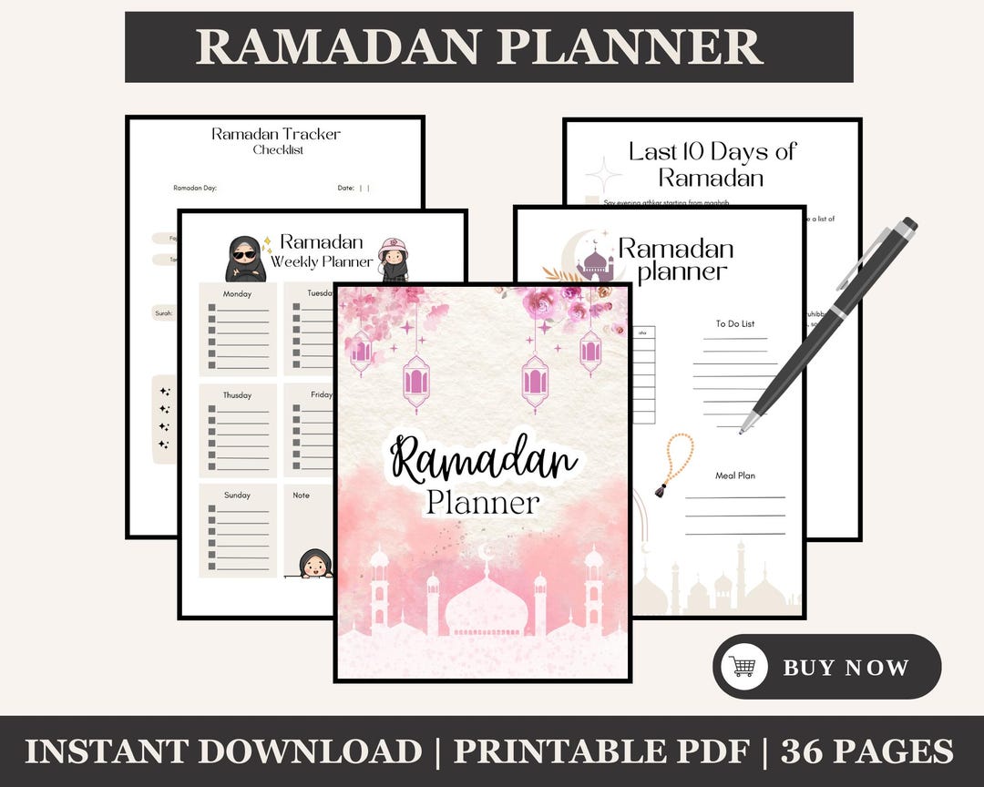 Ramadan Planner 2025 Ramadan Planner Prayer Planner Muslim Planner ...
