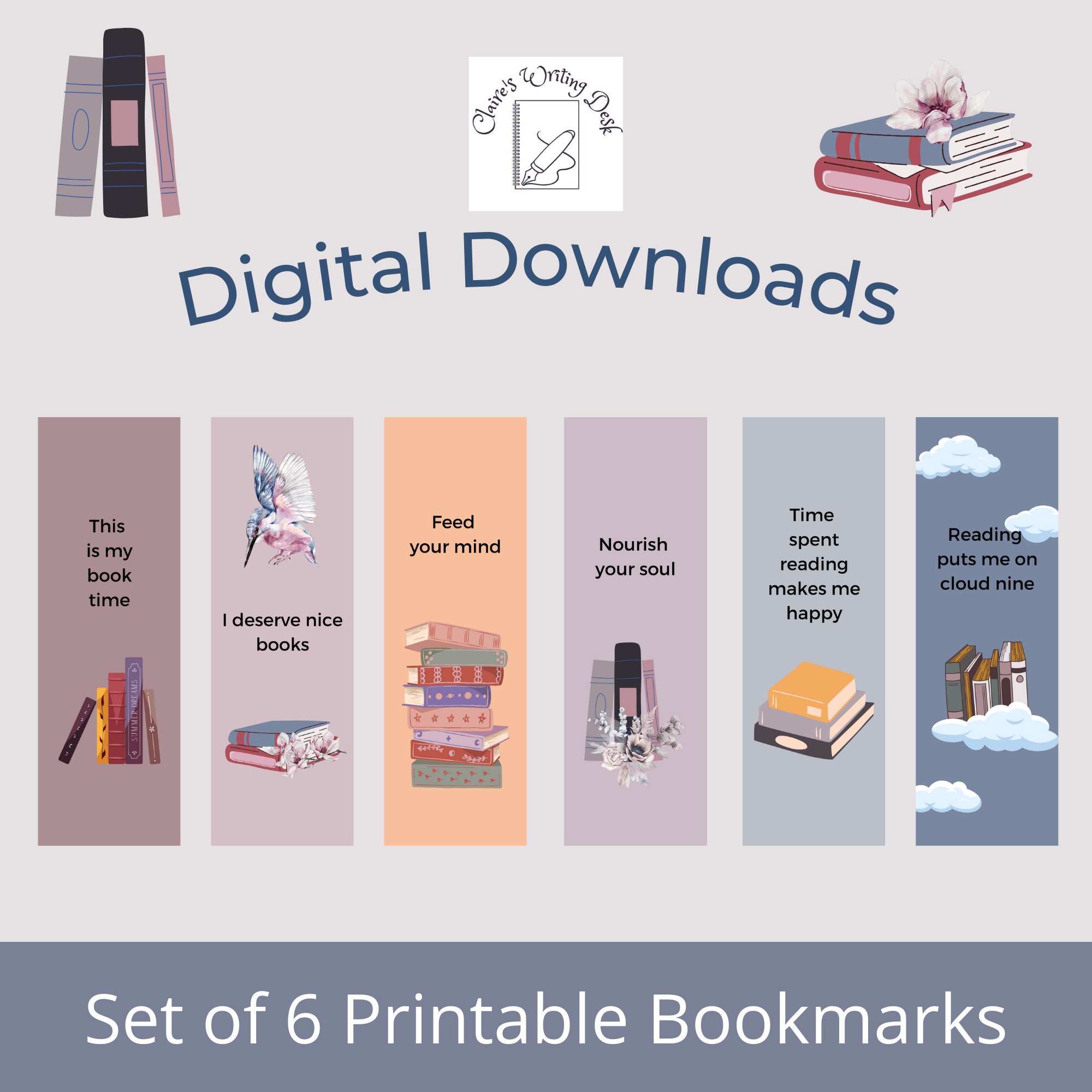 Mindfulness Quote Bookmarks, Positive Quotes for Friendship Gifts ...