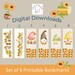 Sunflower Gnomes Bookmark Set Make Great Gift for Book Lovers, Use ...