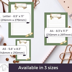 Green Printable Checklist, A4 to Do List. A5 Home to Do List, Letter ...