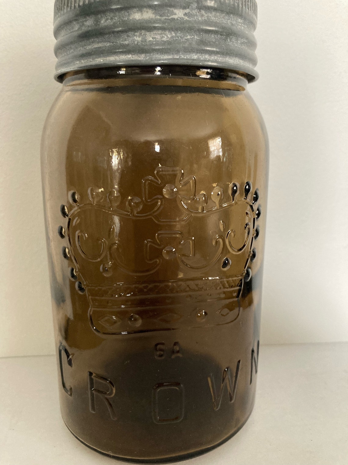Rare Vintage Crown Mason Jars - Etsy