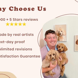 Custom 3 Pets Portrait From Photo | Personalized Multiple Cats & Dogs ...