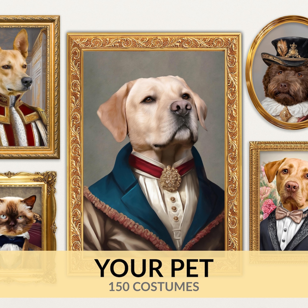 Custom Pet Portrait, Pet Portrait, Custom Dog Portrait, Pet Painting ...