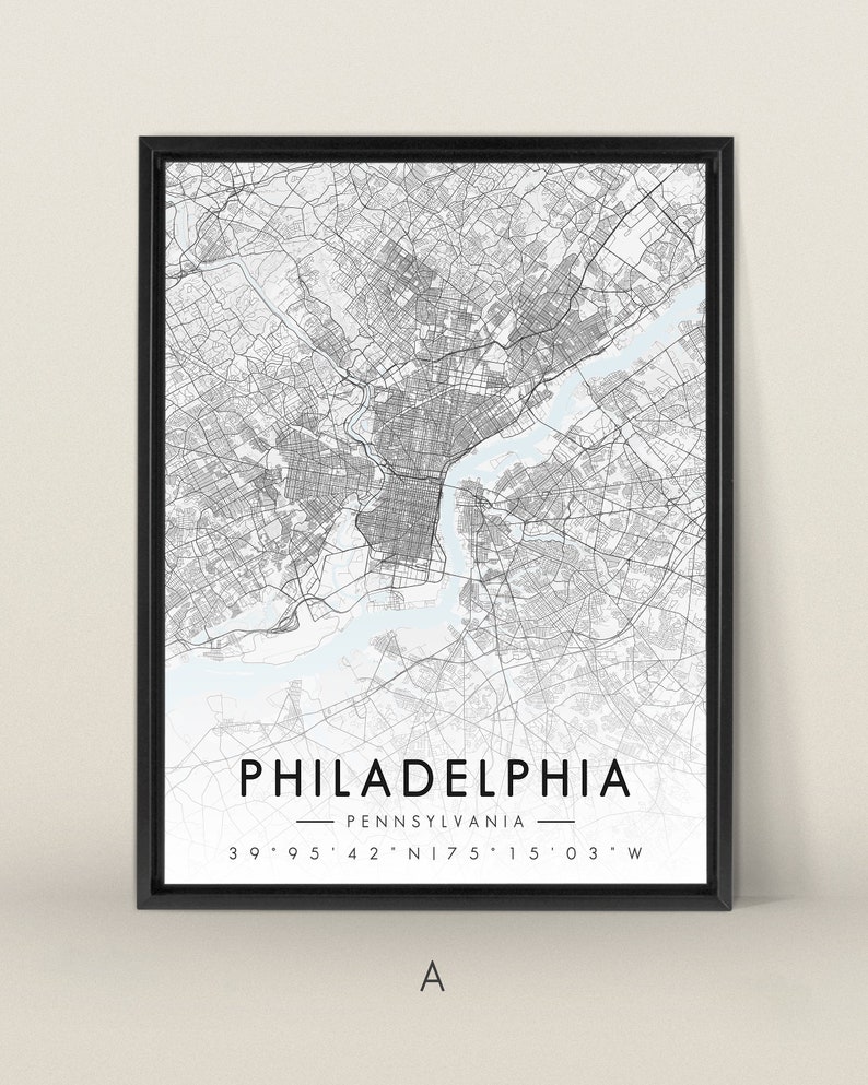 Set of 3 Custom Map Prints, Any Location, Map Print, Custom City Map ...
