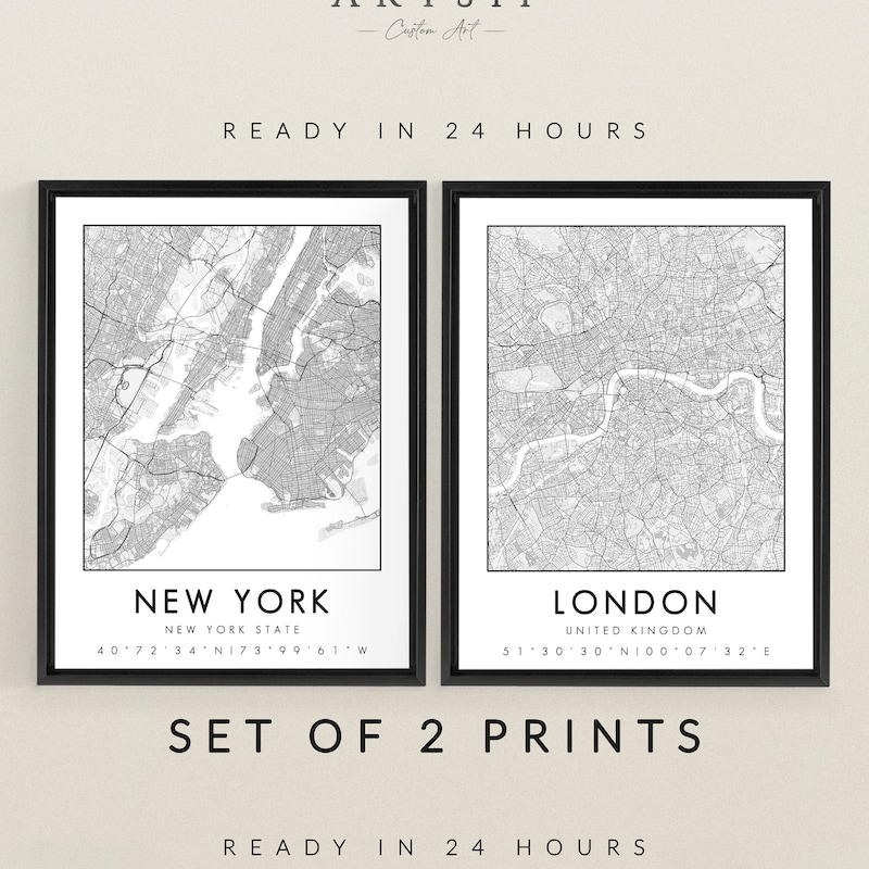 Map Art Print - Etsy