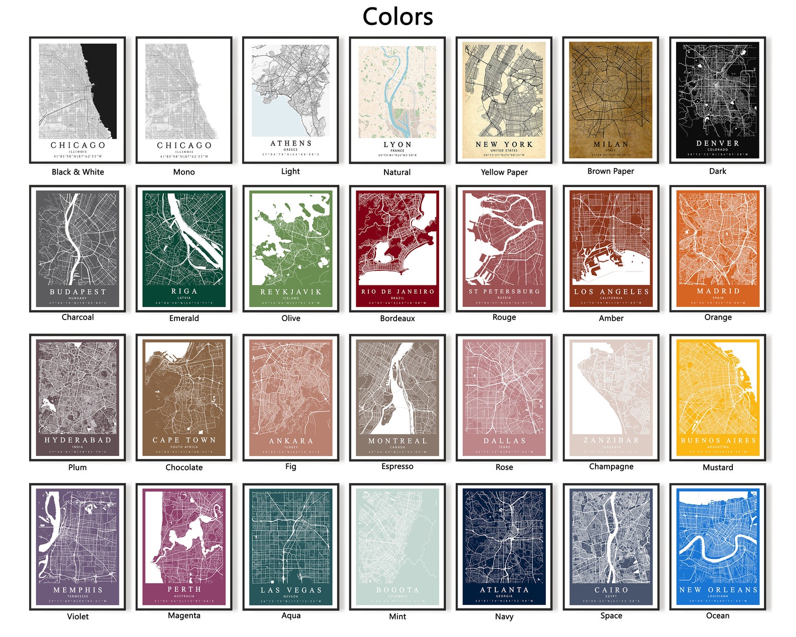 Custom Map Map Art City Maps Map Print City Map Print Map - Etsy