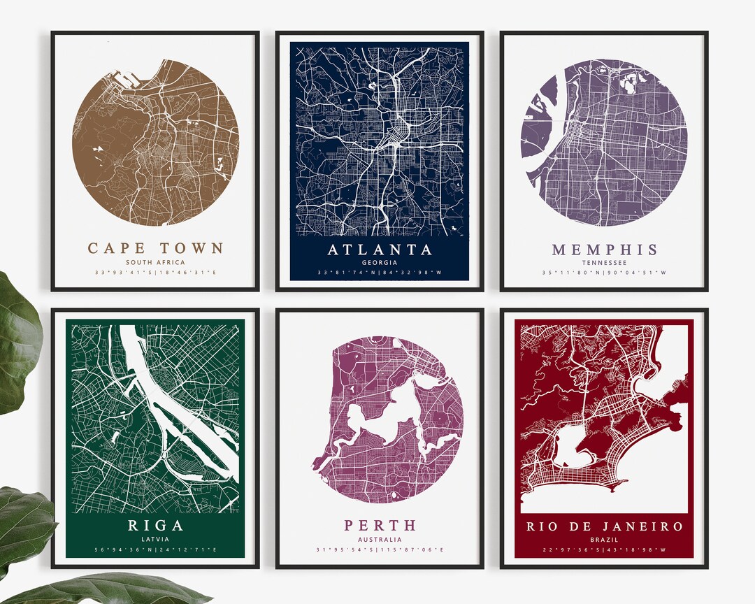 Custom Map Map Art City Maps Map Print City Map Print Map - Etsy