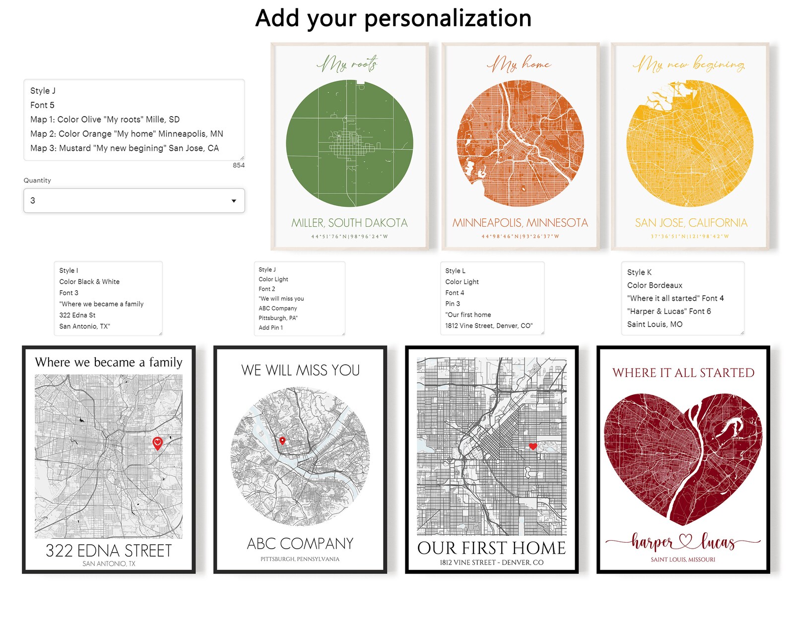 Custom Map Map Art City Maps Map Print City Map Print Map - Etsy