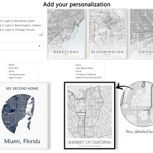 Custom Map Map Art City Maps Map Print City Map Print Map - Etsy